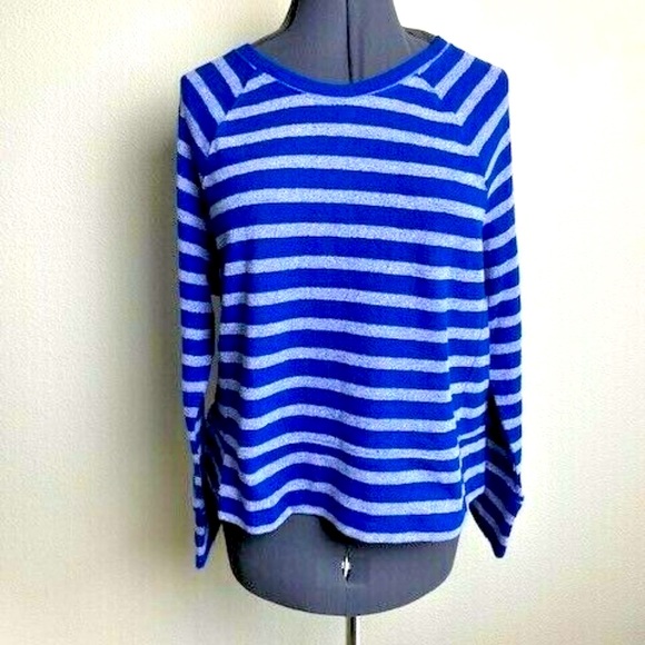 Merona | Tops | Merona Xxl Cotton Knit Raglan Sleeve Boat Neck Stripe ...